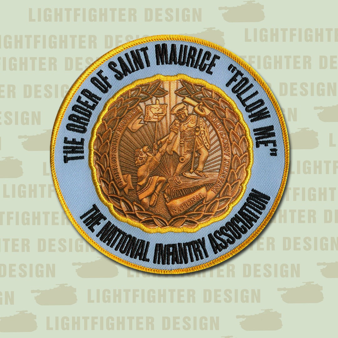 Order of Saint Maurice Embroidered Patch ( 4 1/2") - Wax Backing - NIM ...