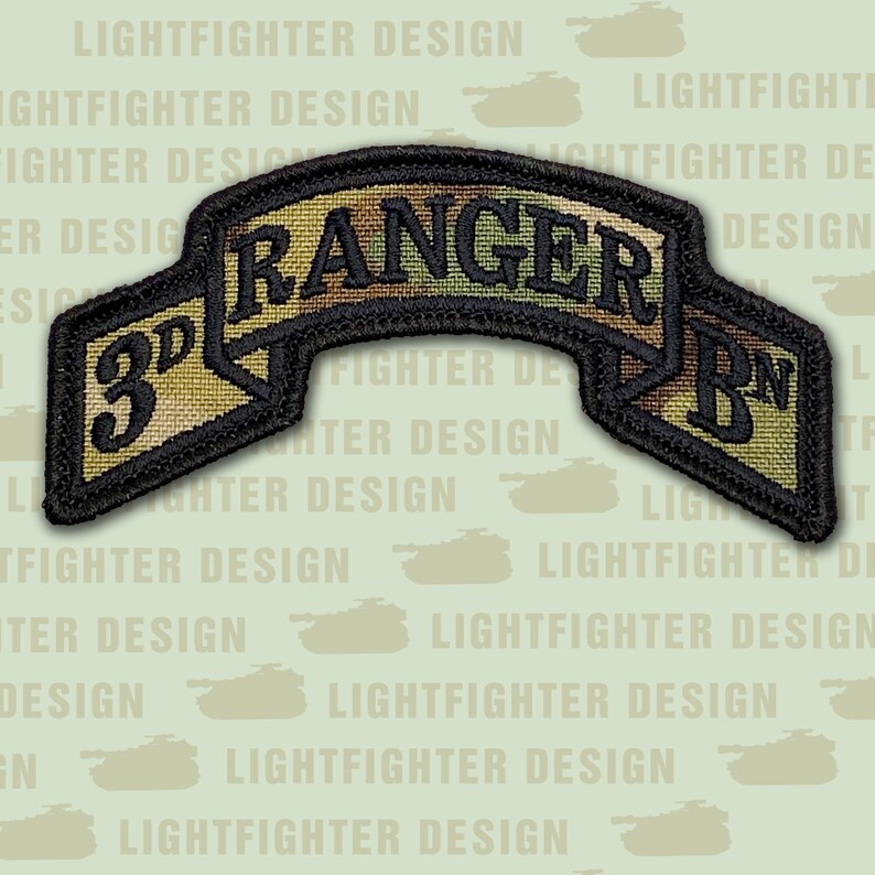 Modern US 3rd Ranger Battalion Scroll Multicam 3 7/8 X - Etsy