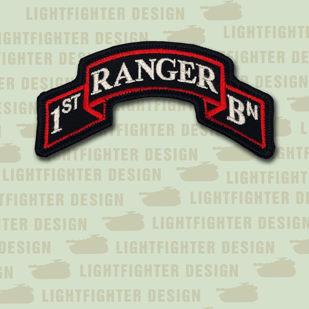 1st Ranger Battalion Scroll Patch With Wax Backing - 75th Ranger Reg ...