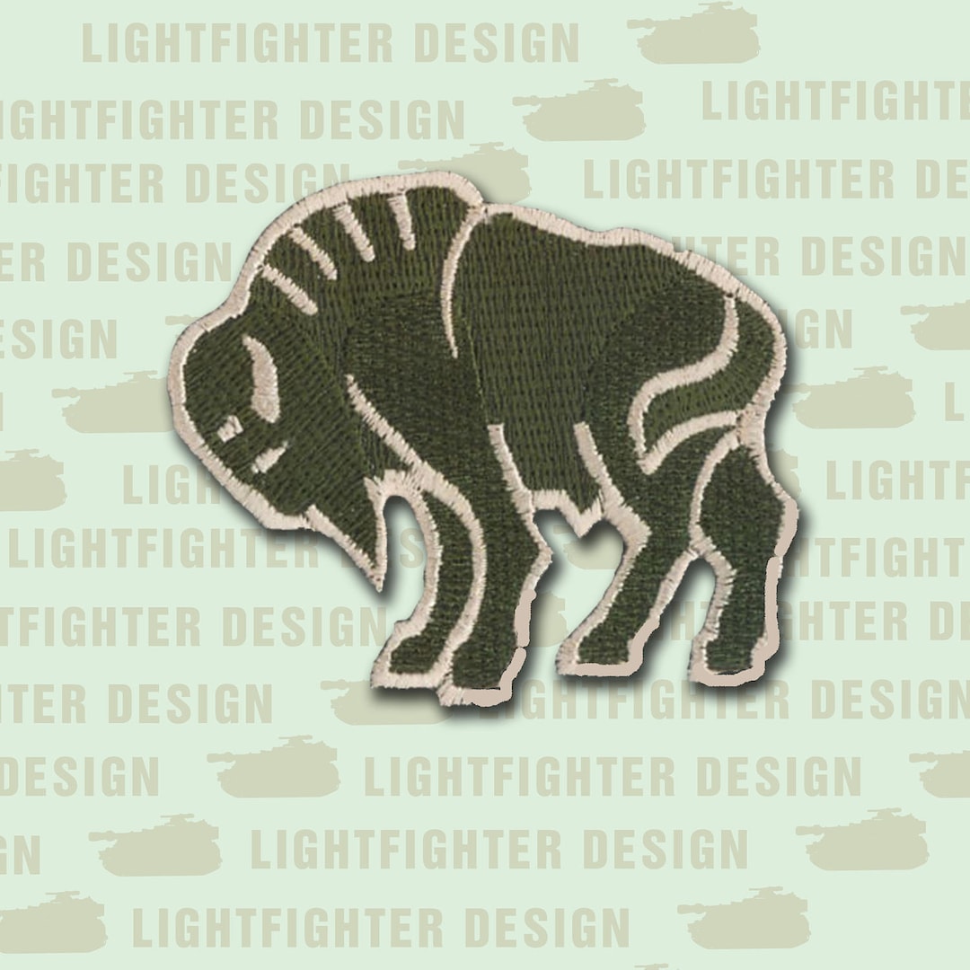 17th Infantry Regiment buffalo From Crest Embroidered Patch 3 X 2.5 Non ...