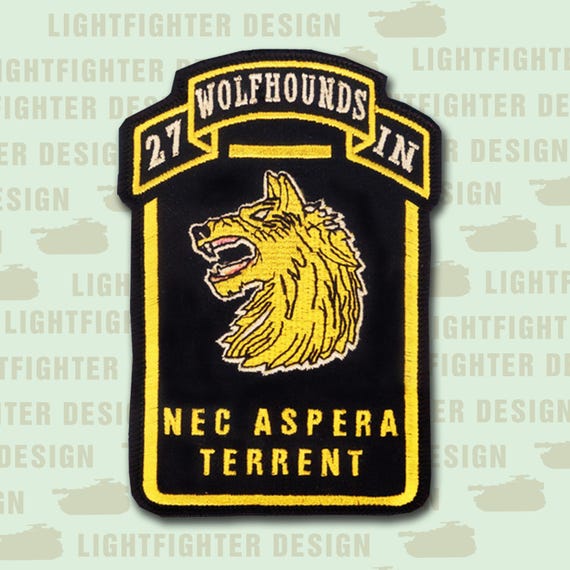 27th Infantry Regiment Wolfhound Embroidered Patch 5 | Etsy