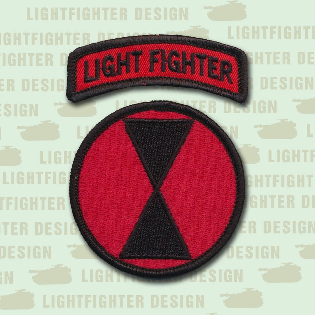 7th Infantry Division DRESS Patch With Light Fighter Tab - 3" All ...