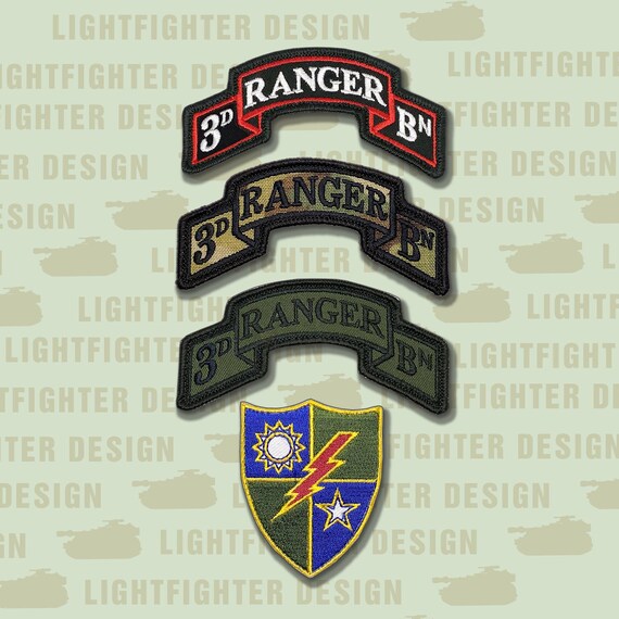 Modern US 3rd Ranger Battalion Scroll Grouping 4 Patches | Etsy