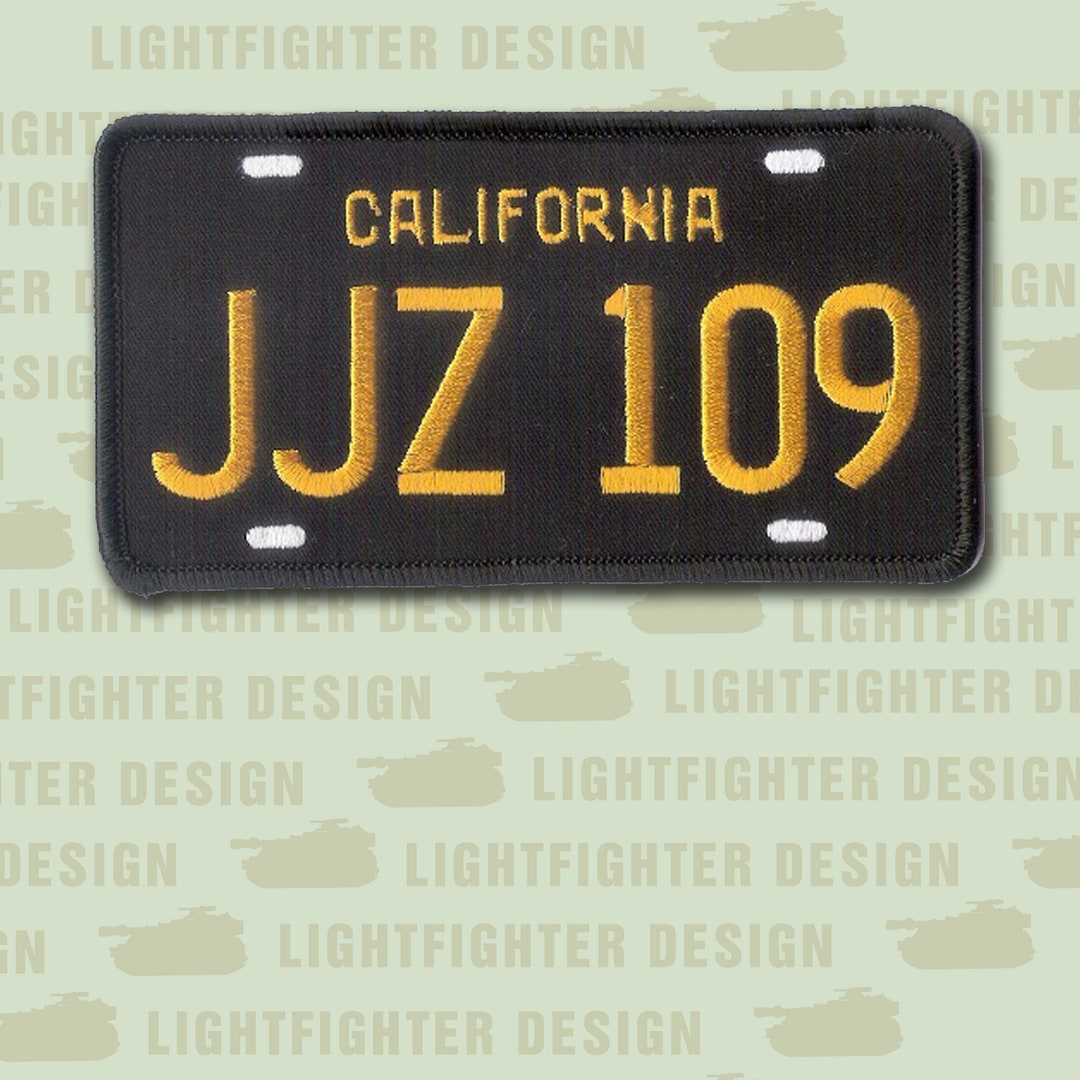 BULLITT Embroidered License Plate Patch - 5 1/8" X 2 3/4" - 1968 ...