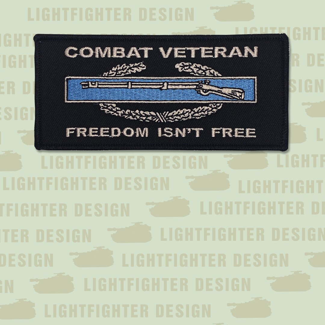 Combat Infantry - Freedom is Not Free - Embroidered Patch - 5 X 2 1/4 ...