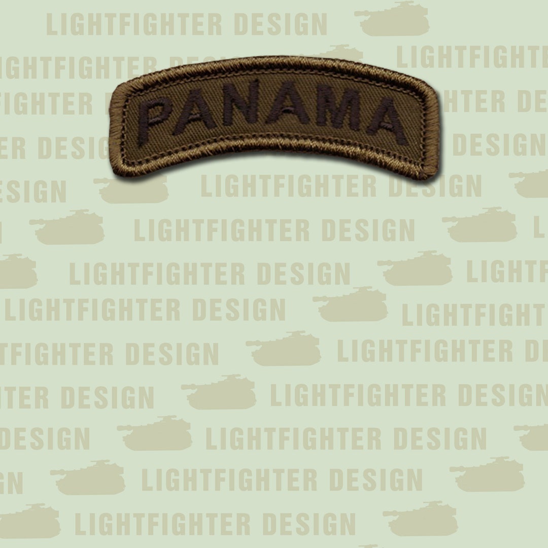 7th Infantry Division PANAMA Tab 2 1/2 X 1 OD Green Merrowed Edge ...