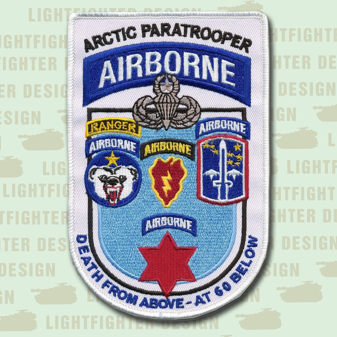 Arctic Paratrooper Highly Detailed Embroidered Patch 3 3/4 X 5 3/4 Ft ...