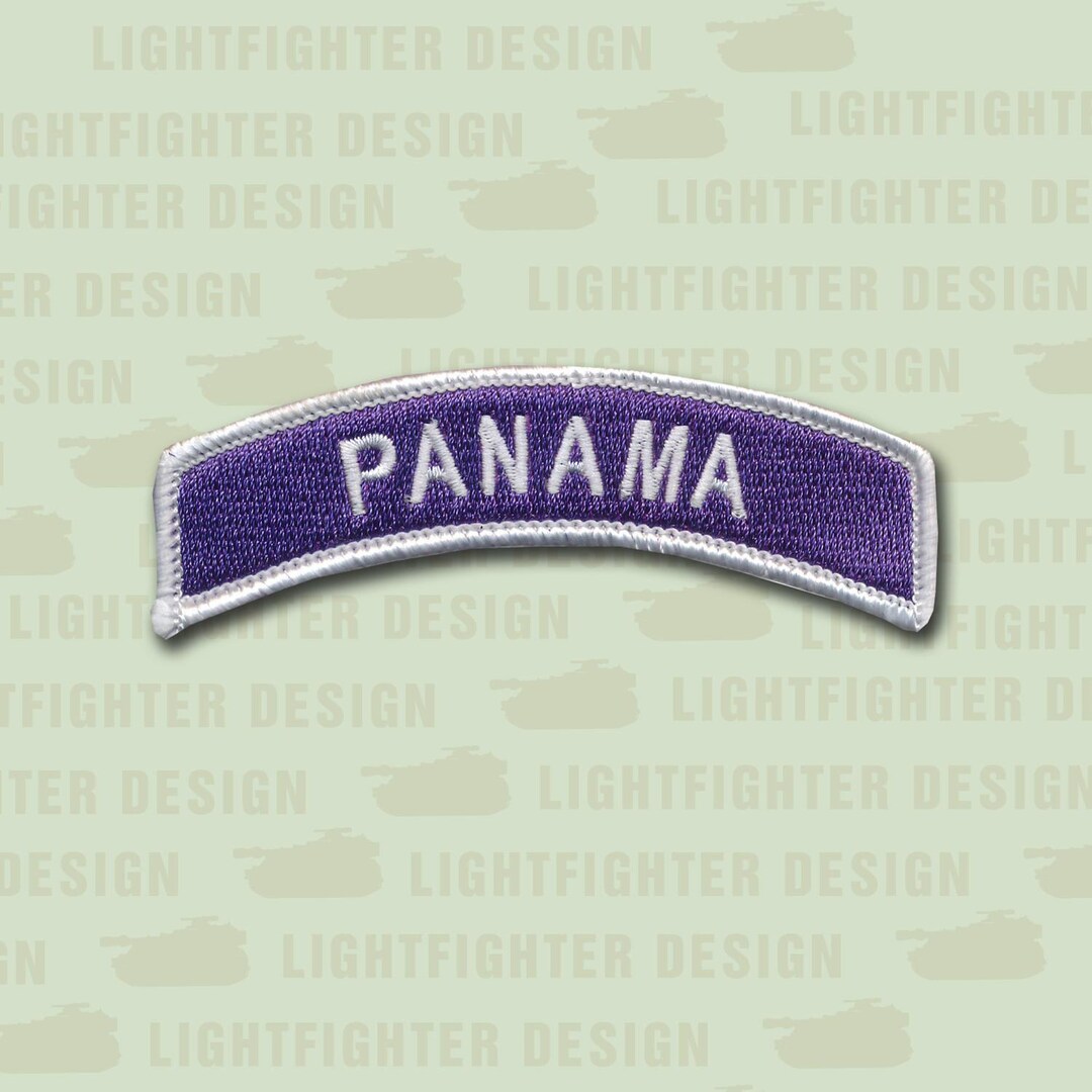 PANAMA Wounded Tab 3 1/2" X 1" - Operation Just Cause Patch - Merrowed ...