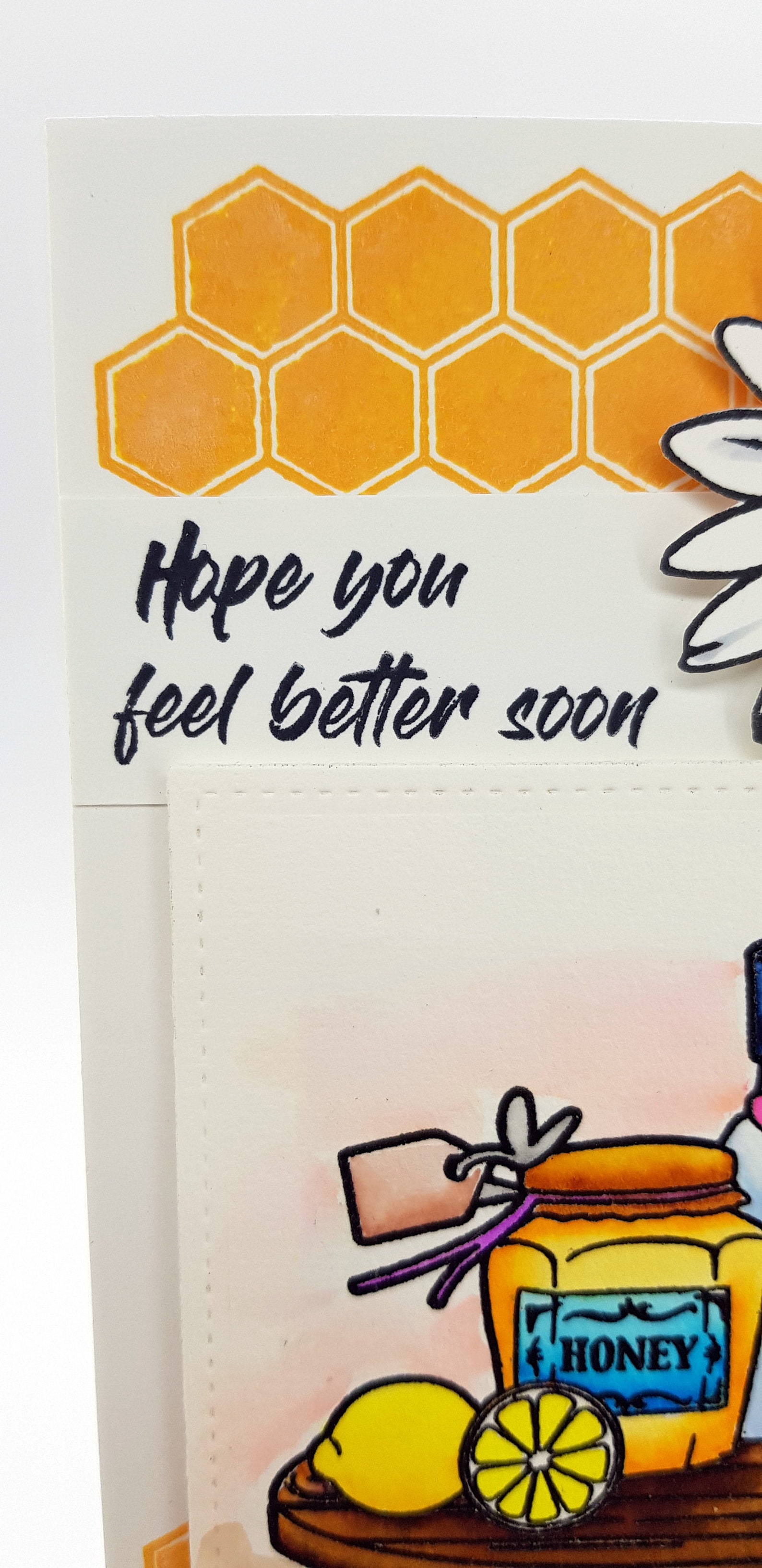 Get Well Card, Feel Better Card, Honey and Lemon Tea Card, Watercolor ...