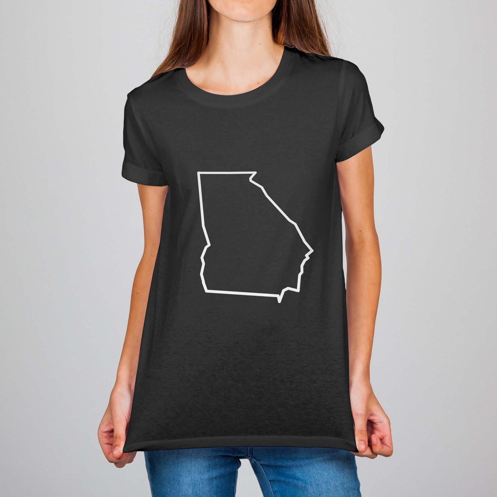 Georgia State Shape and Outline SVG Instant Download Cricut Svg, Png ...