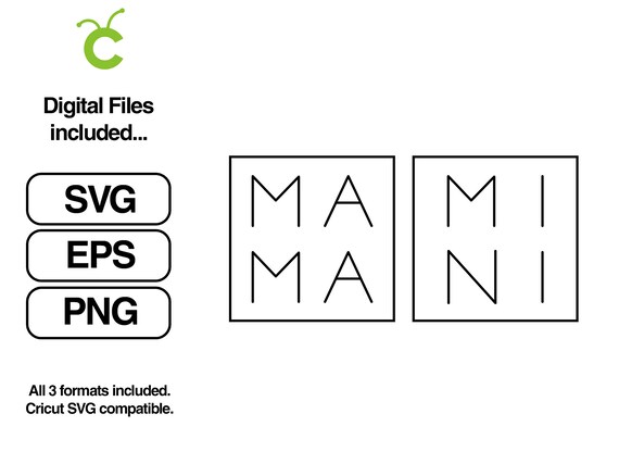Mama SVG Mini SVG Mama and Mini Instant Digital Download - Etsy Finland