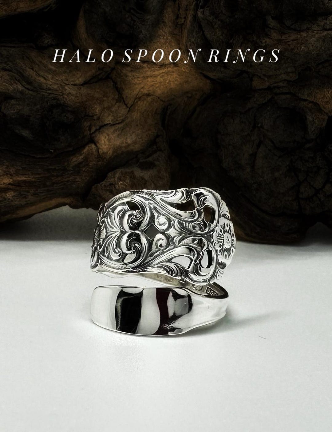 Very Pretty Norwegian Spiralled Solid Silver Spoon Ring by T H ...