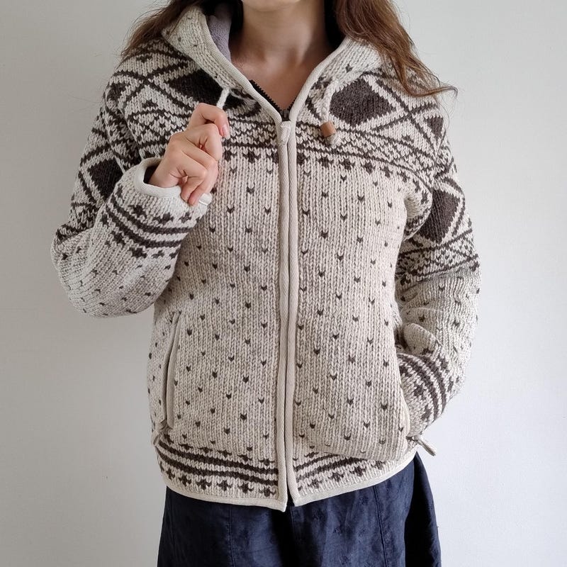 Hand Knit Jacket - Etsy