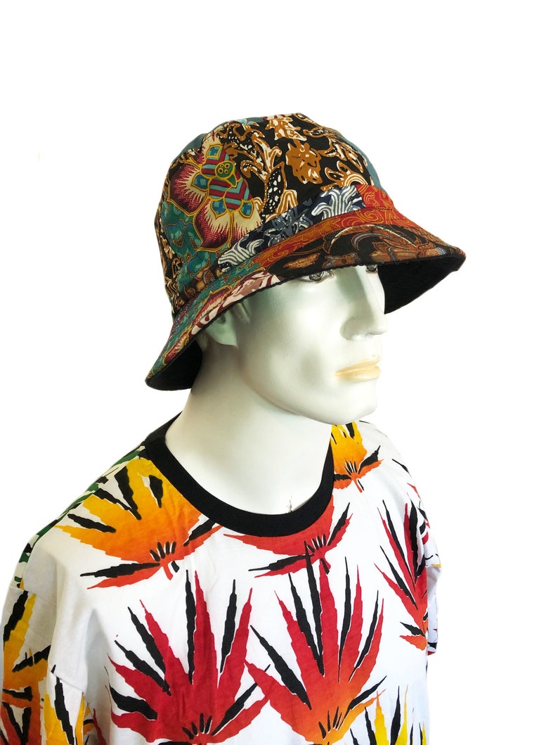 Unisex Batik Patchwork Festival Bucket Hat Fishing Sun Hats | Etsy