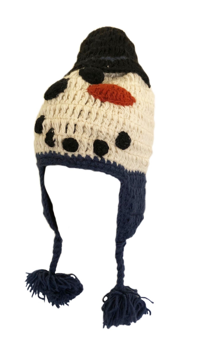Christmas Adult Child Knitted Wool Xmas Snowman Hat Warm - Etsy