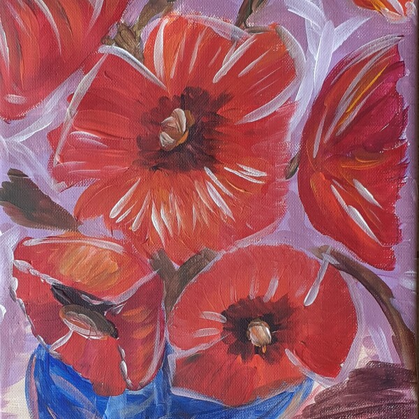 Acrylic Poppies - Etsy