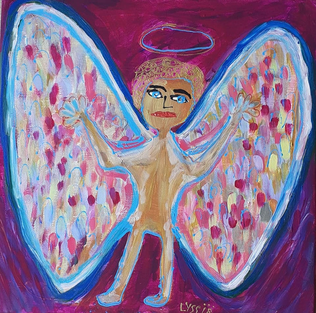 Original Work Colorful Painting My Arab Angel - Etsy UK