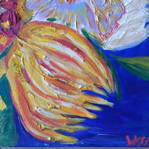 Peinture avec une épaisseur de pate structurante sur toile | Etsy