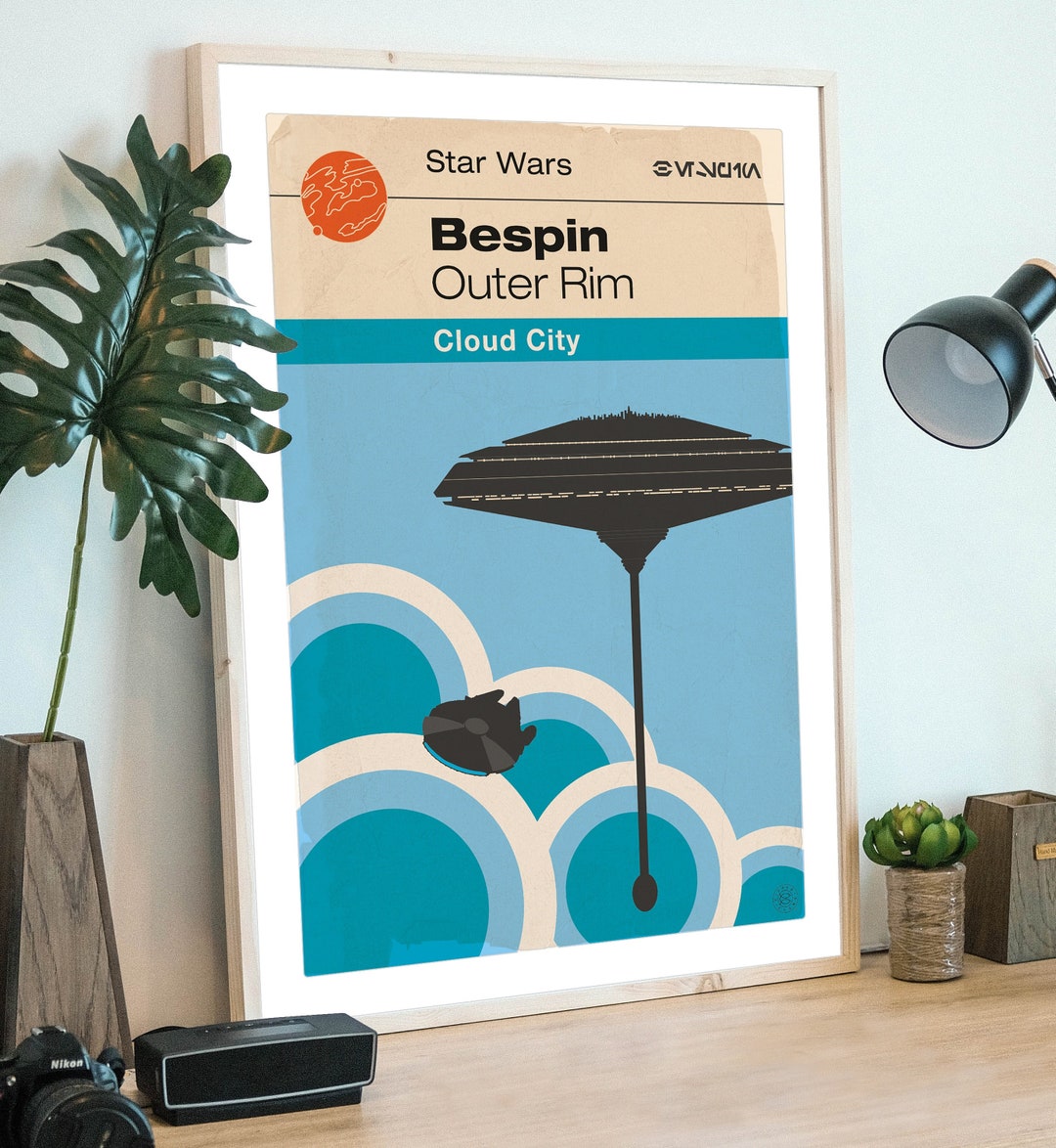 Star Wars Bespin Movie Inspired Poster Art Print Cloud City Original Retro Minimalist Fan Art A3 ...
