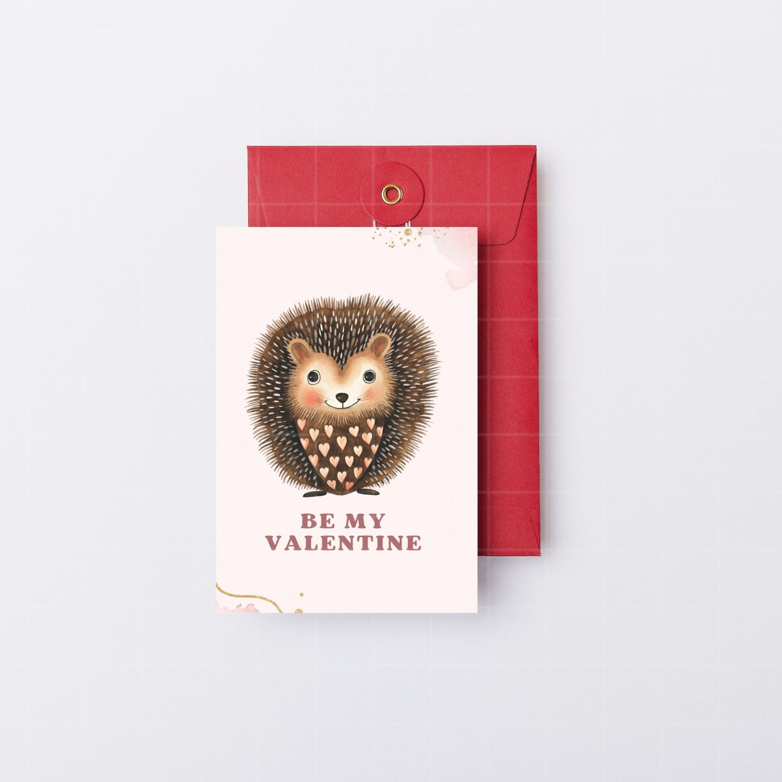 Valentine Clipart Cute Hedgehogs With Love Hearts PNG Clipart ...