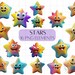 Stars Clipart Pack Cute Stars Commercial Use Space Themed Clipart ...