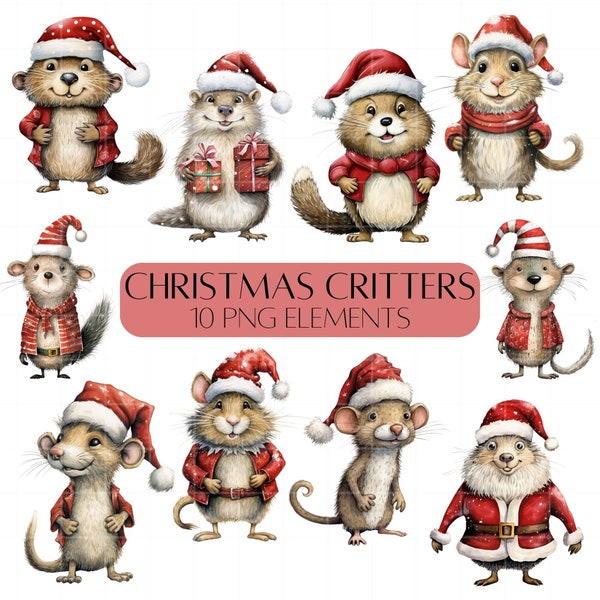 Christmas Critters - Etsy