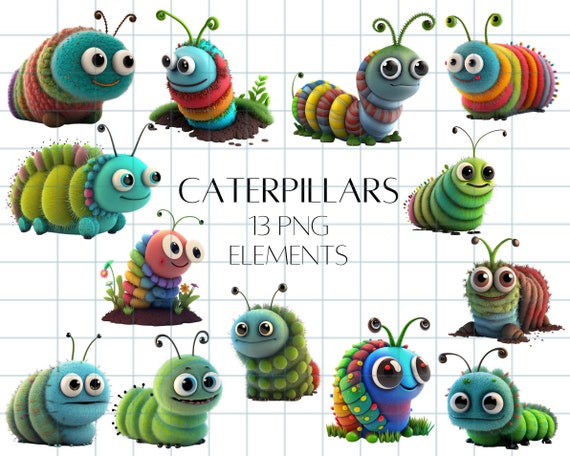 Cute Caterpillar Clipart