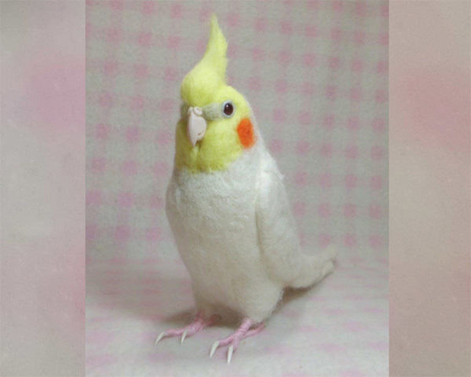 Cockatiel ・1 :wool Parakeet stuffed Animals - Etsy