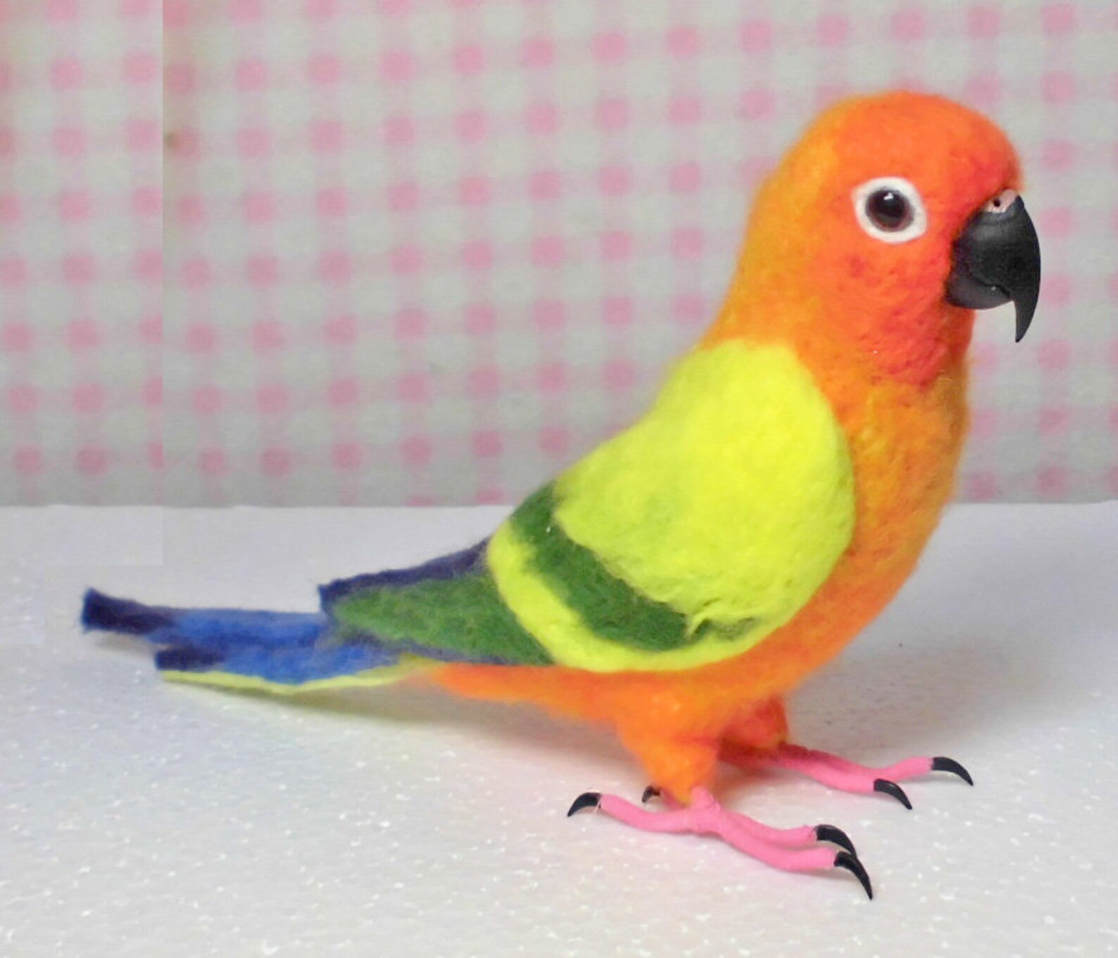 Sun Conure :wool Parakeet/stuffed Animals - Etsy