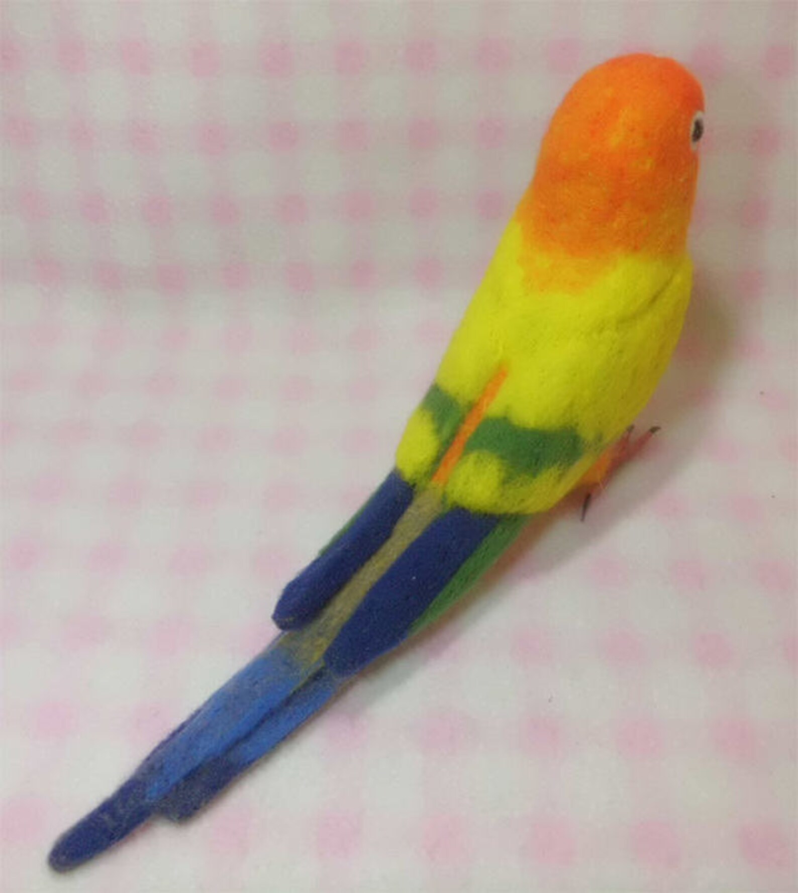 Sun Conure :Wool parakeet/Stuffed Animals | Etsy