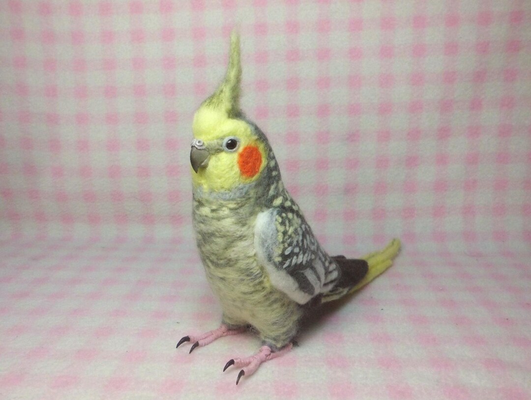 Cockatiel : wool Parakeet stuffed Animals - Etsy