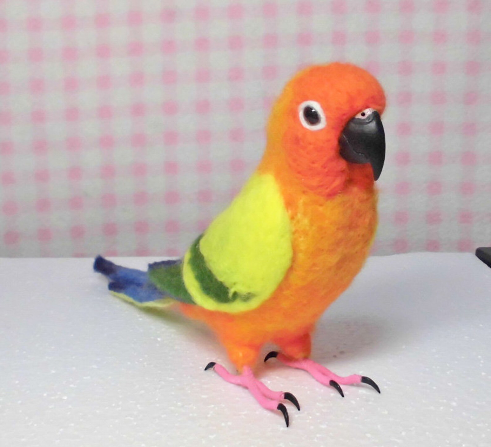 Sun Conure :wool Parakeet/stuffed Animals - Etsy
