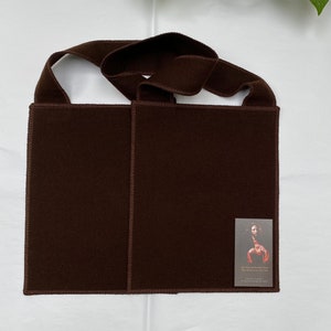 MANTLE OF MARY® Third Order Ceremonial Brown Scapulars Carmelite Crest ...