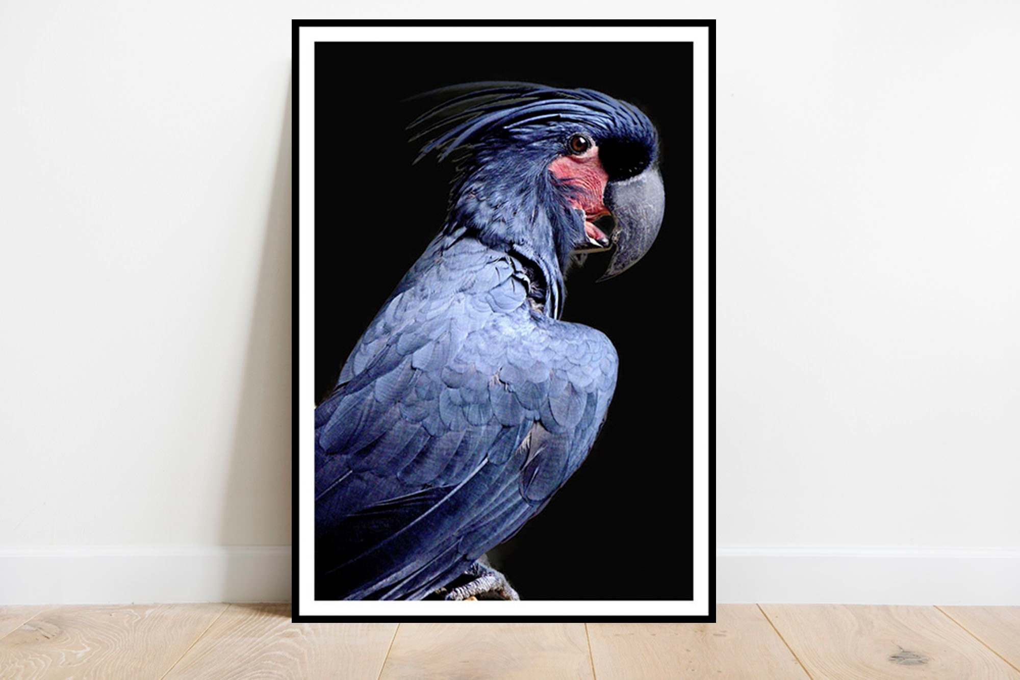 Australian Bird Print, Printable Cockatoo Wall Art Black, Parrot ...