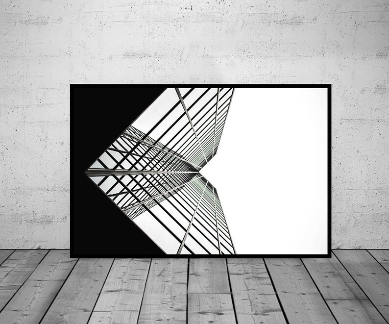 Architecture Art, Minimalistic Photo, Digital Print, Black-white Photo ...