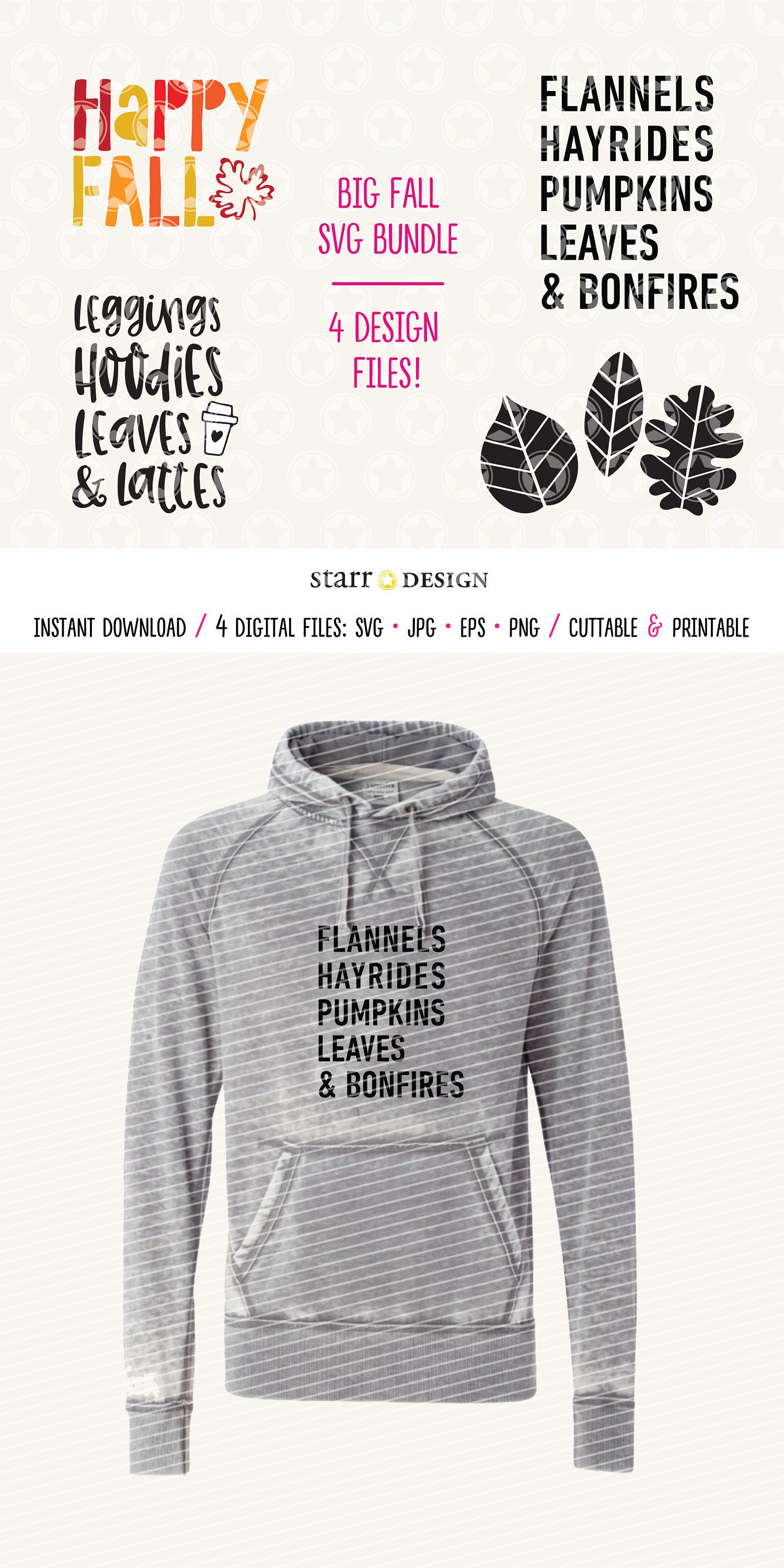 Fall SVG Bundle Digital Download files for Cricut and | Etsy