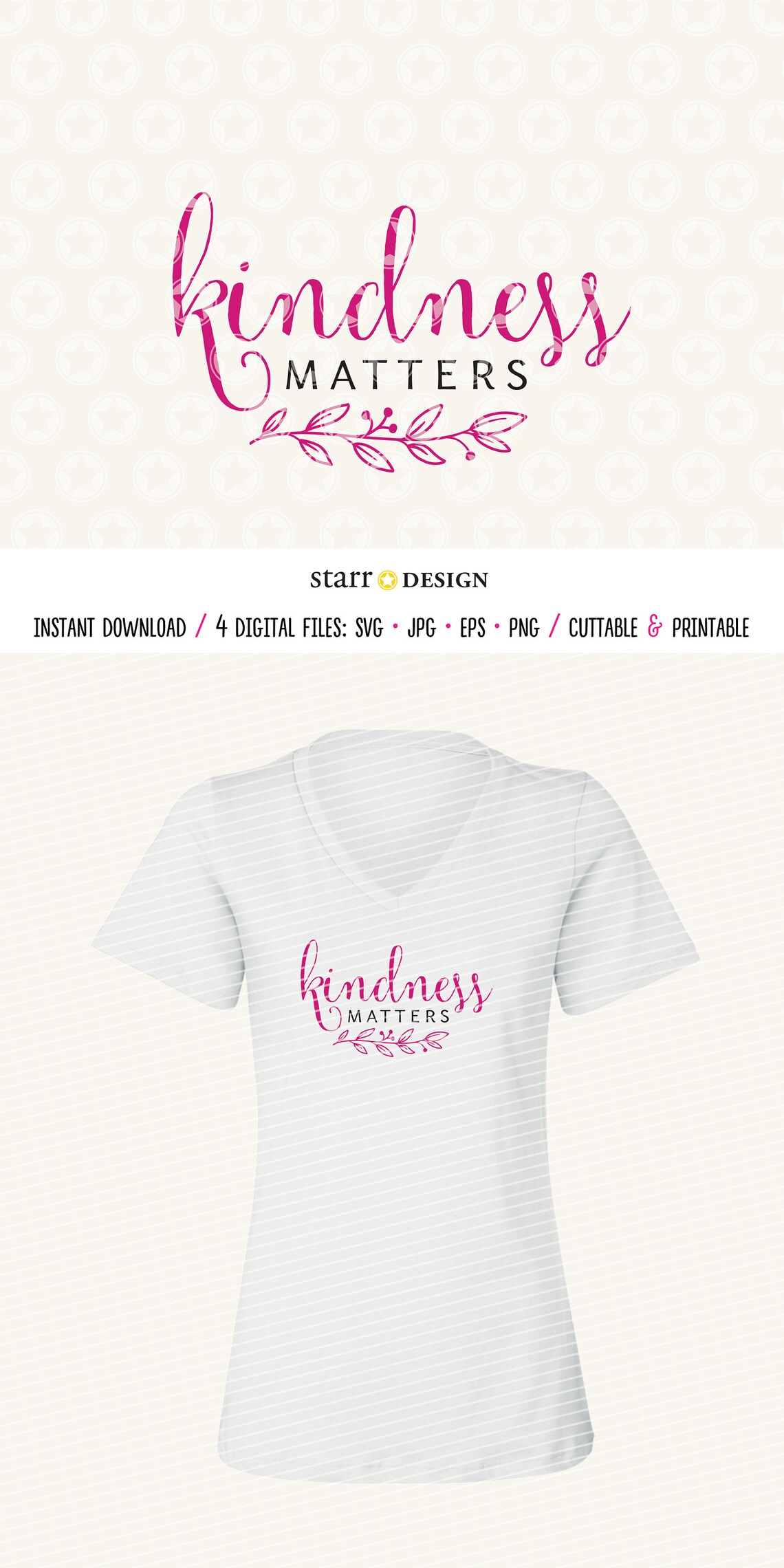 Kindness Matters Digital File in SVG Jpg Png and EPS Cut | Etsy