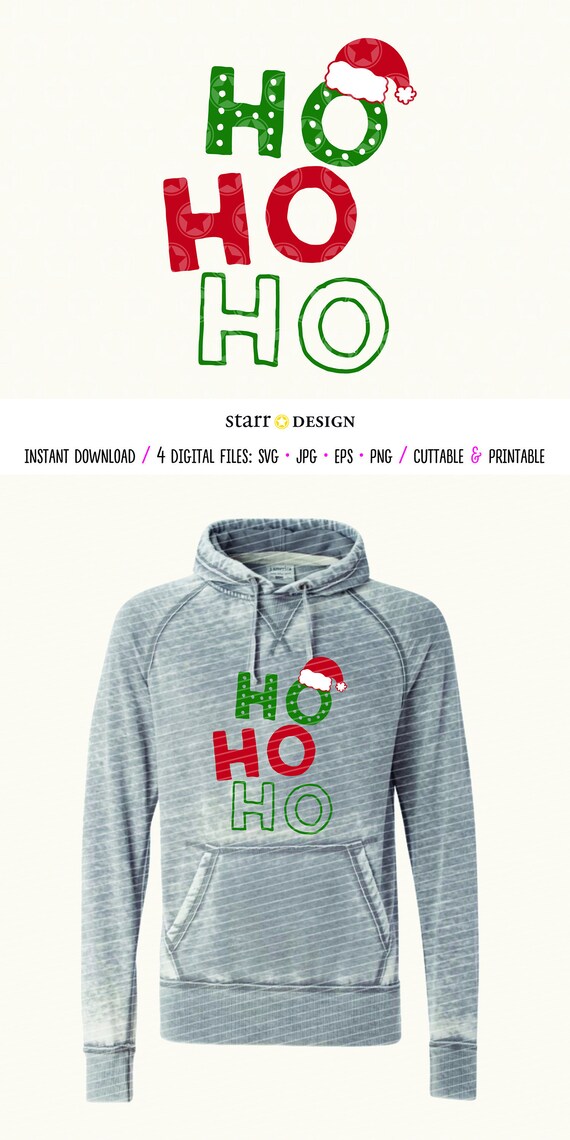 Ho Ho Ho Svg Christmas Svg Holiday SVG Cutting File Cut - Etsy