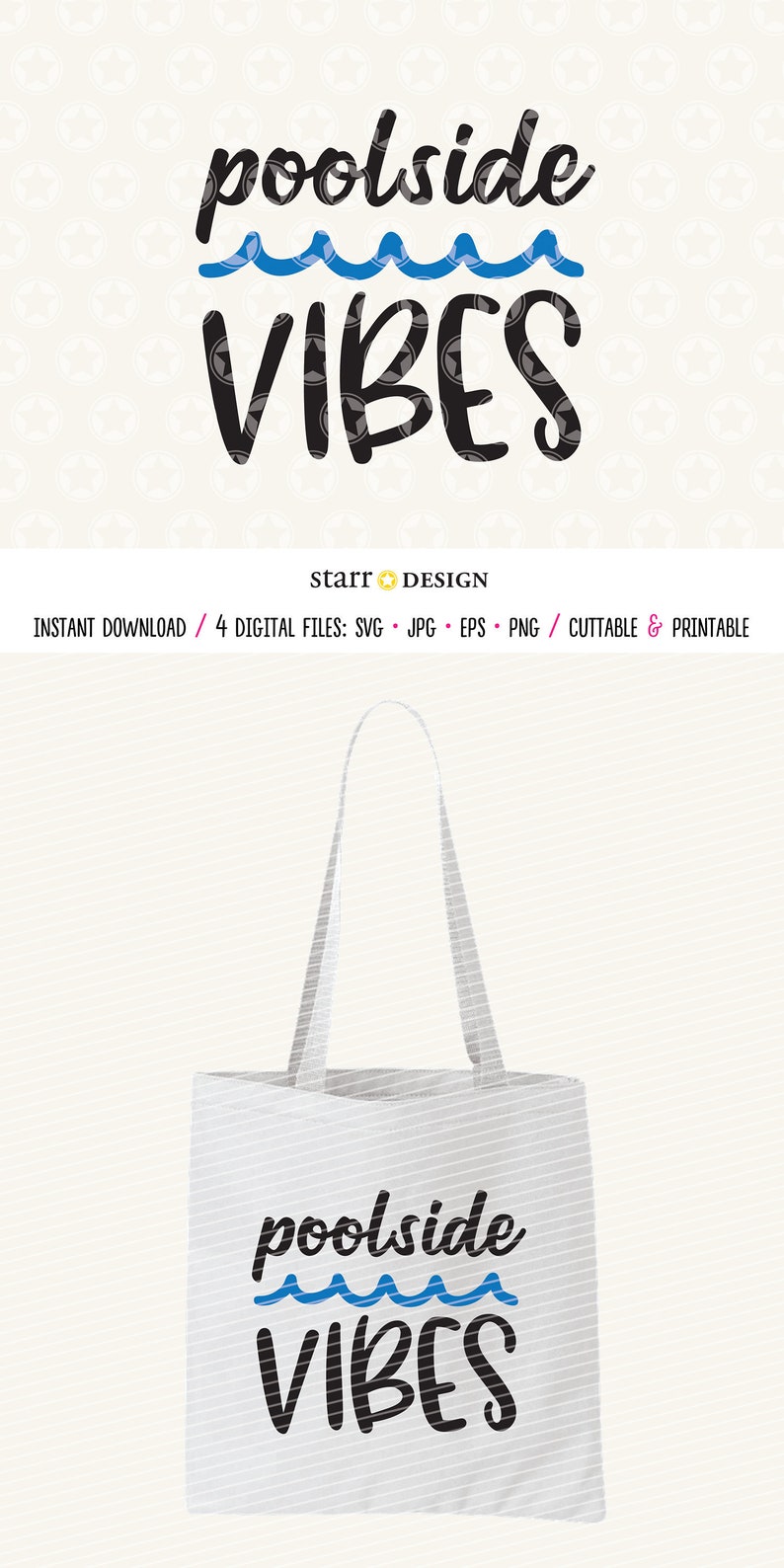 Summer Svg, Poolside Vibes Svg, Pool Svg, Summer File, Cricut Svg ...