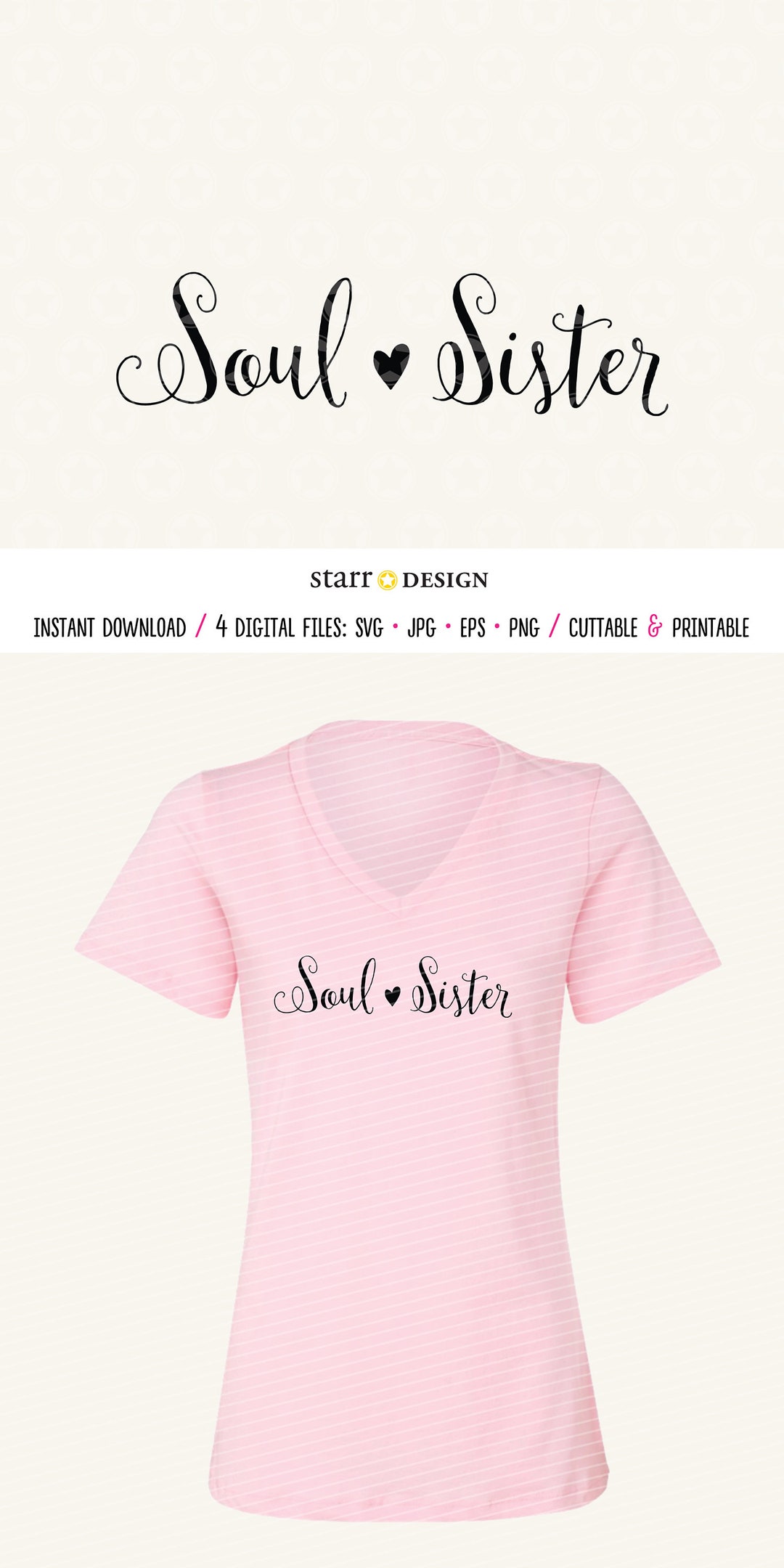 Soul Sister, Soul Sister Svg, Sister Svg, Digital Cutting File, SVG ...