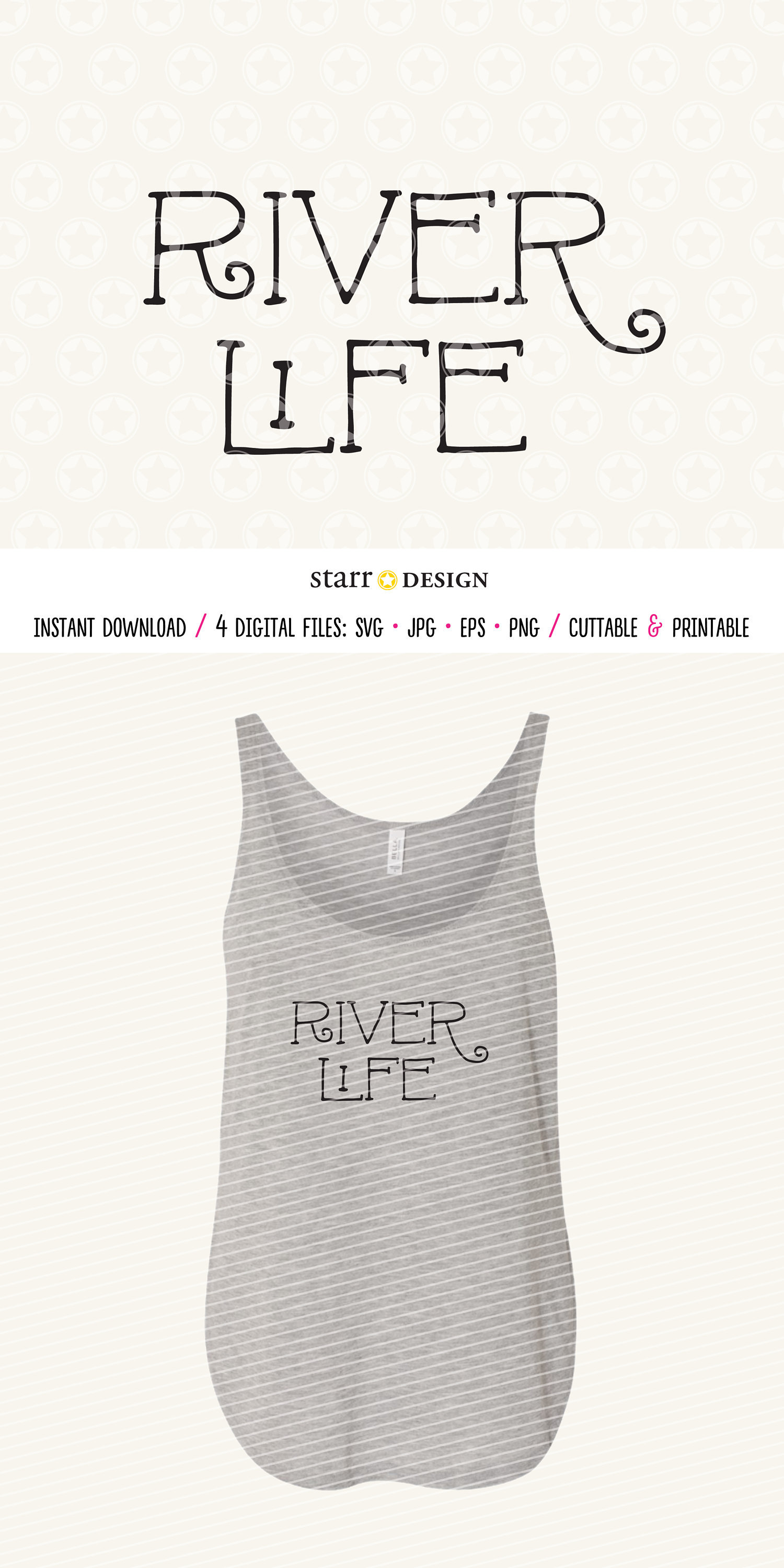 River Life SVG Digital download file for Cricut and | Etsy