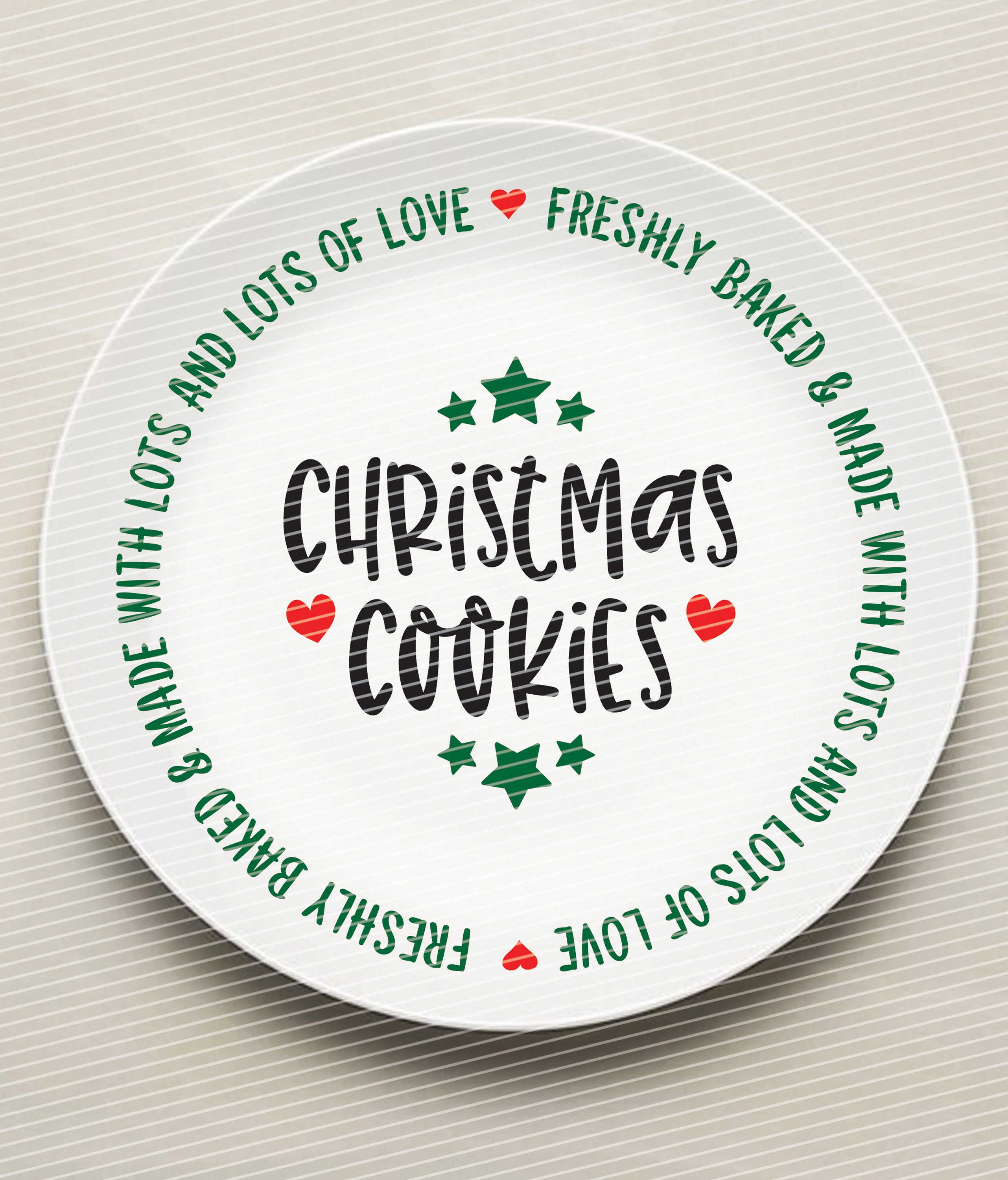 Christmas SVG, Cookie Plate Svg, Giving Plate, Christmas Cookie Plate ...
