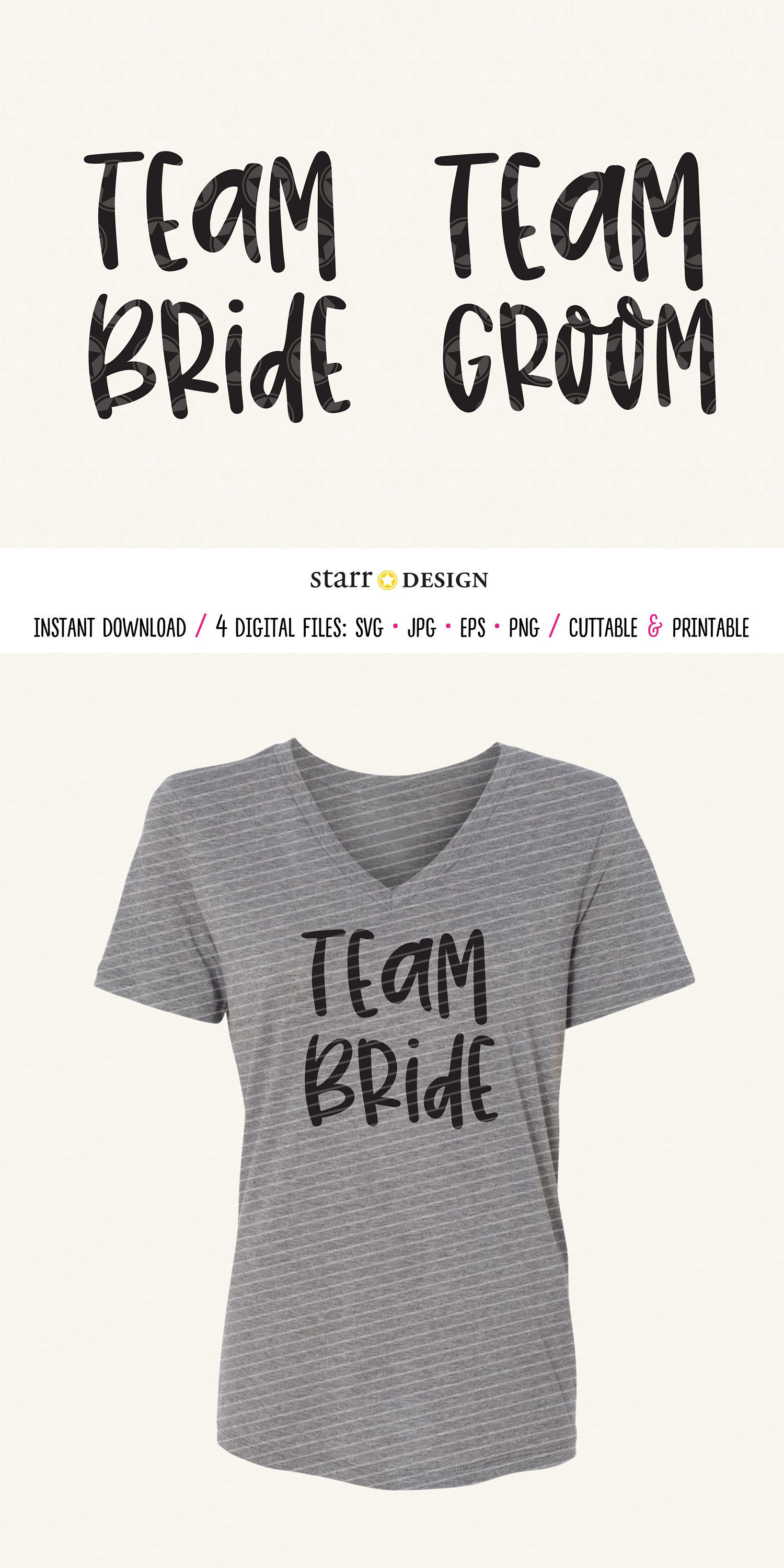 Team Bride Svg Team Groom SVG / Crafting and Cutting File / - Etsy