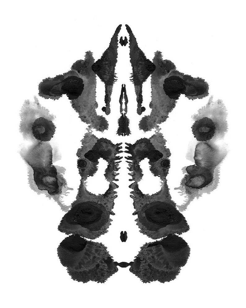 Contemporary Ink Blot Wall Art Print Modern Art Painting - Etsy