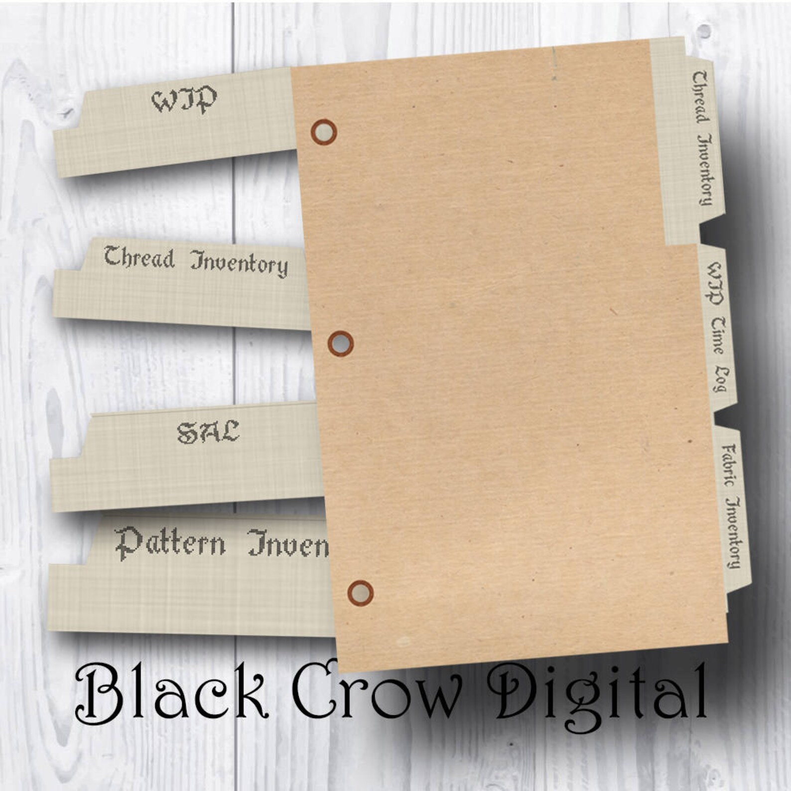 Cross Stitch, Embroidery Journal Divider Tabs; Stitching Journal Tab ...