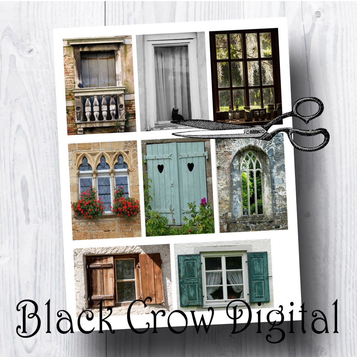 ATC Doors & Windows; Vintage, Old, Rustic; Old Wood; 2 1/2" by 3 1/2 ...