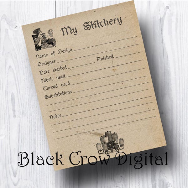Cross Stitch Label - Etsy