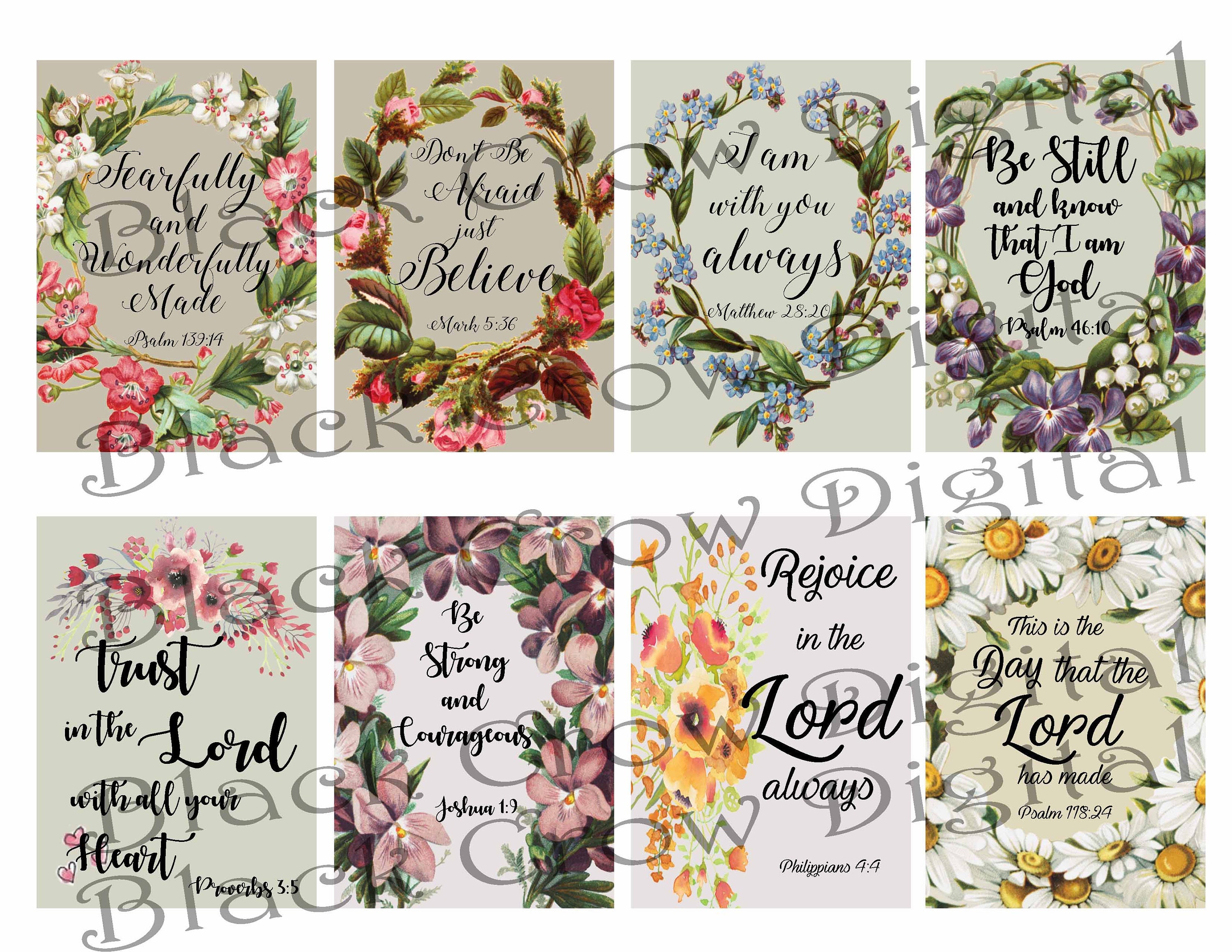 Bible Verses Tags; Scripture Art; Gift Tags; Inspirational Bible Verses ...