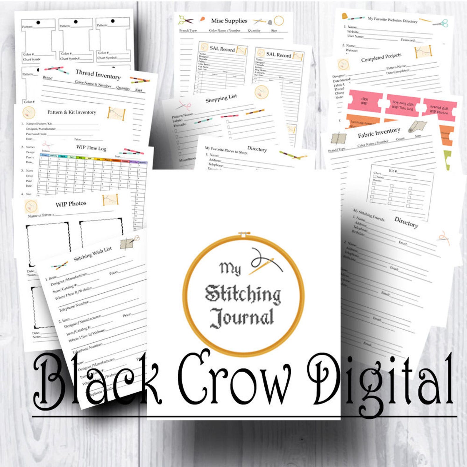 Cross Stitch Journal; 17 Pages! Journal for Recording Your Cross ...