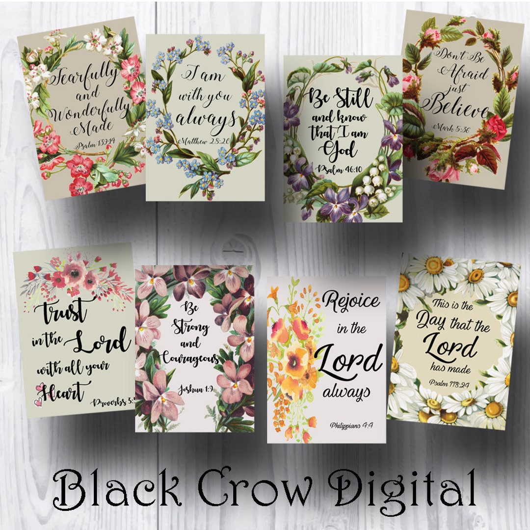 Bible Verses Tags; Scripture Art; Gift Tags; Inspirational Bible Verses ...